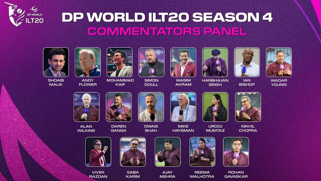 Fresh voices join a power-packed commentary team for DP World ILT20 ...